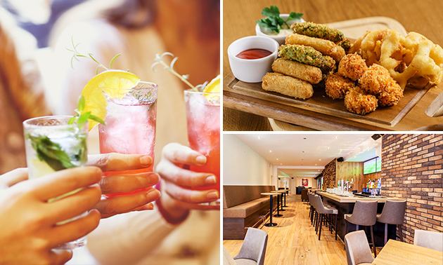 Bar Eleven, Cocktails + hapje bij Sportsbar Eleven bespaar 55% in Den ...