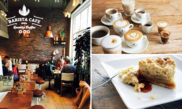 Barista Café Breda, Voor 2 personen: drankje + gebak bespaar 51% in ...