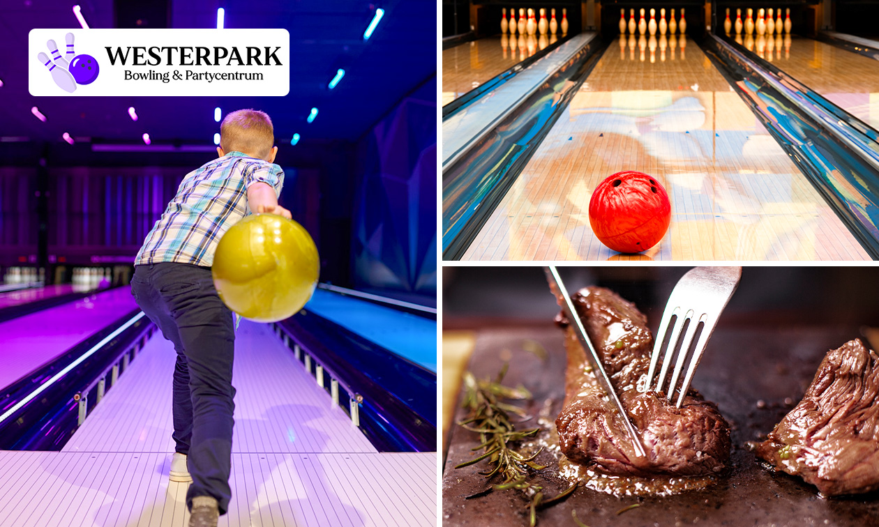 Bowling Westerpark, Bowlen (55 min. of 1,5 uur) + evt. All-You-Can-Eat steengrill bij Bowling ...