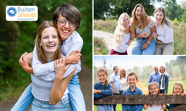 Buiten Shoots, Fotoshoot op locatie voor 30 personen + 2 digitale foto ...