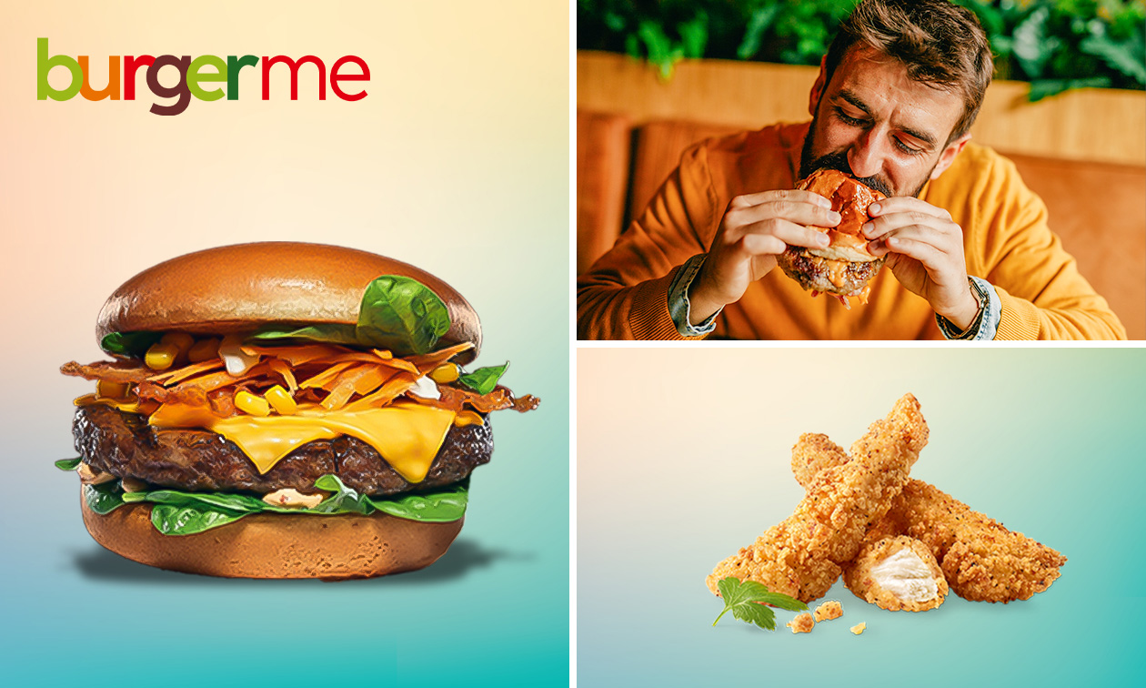 burgerme Doetinchem, Burger naar keuze + friet + saus + evt. snack voor afhaal bespaar 32% in de ...