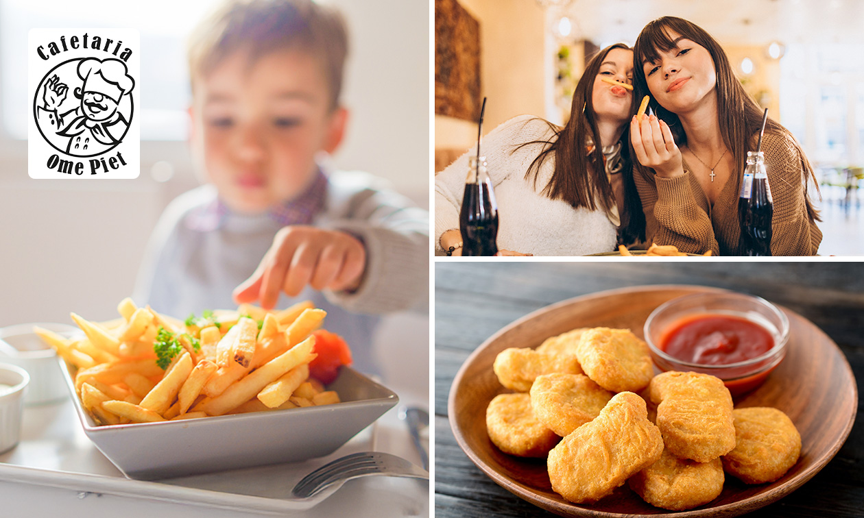 Cafetaria Ome Piet, Snackpakket naar keuze (2 of 4 personen) bespaar 47% in 's-Hertogenbosch via ...