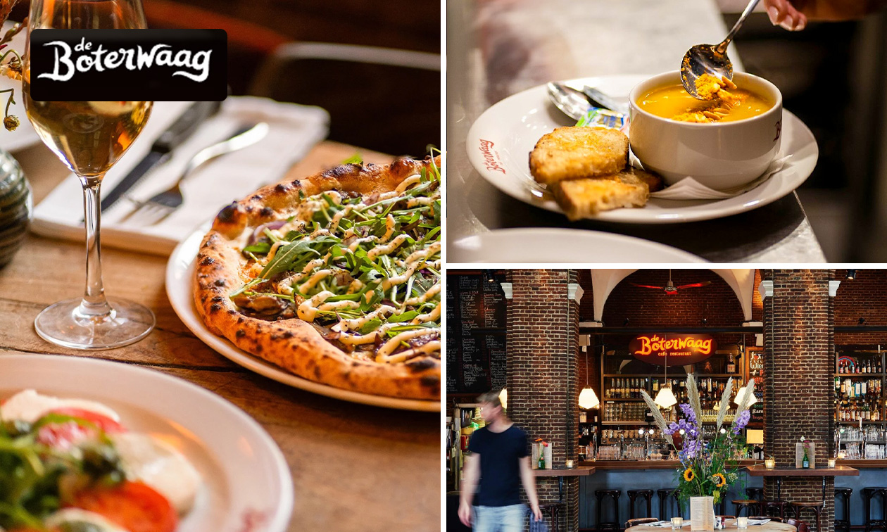 de Boterwaag, 2- of 3-gangen keuzediner of 3-gangendiner van de chef in ...