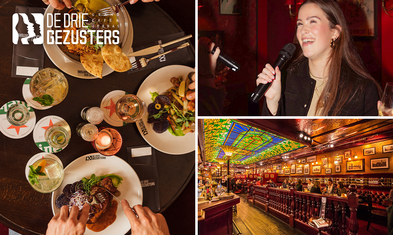 De Drie Gezusters, 2-gangenlunch, 3-gangendiner of karaoke (1 of 2 uur ...
