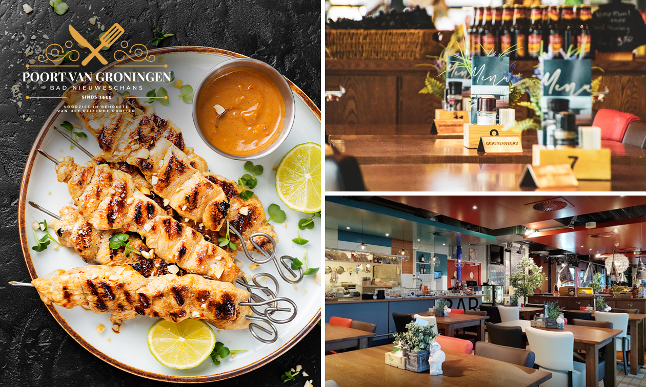 De Poort van Groningen, 3-gangendiner (25+ keuzes) + mandje brood bij ...