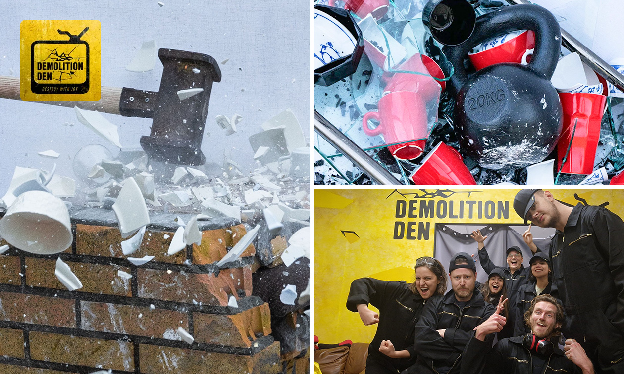 Demolition Den, Smashroom minigames (90 min) bespaar 50% in Tilburg via ...