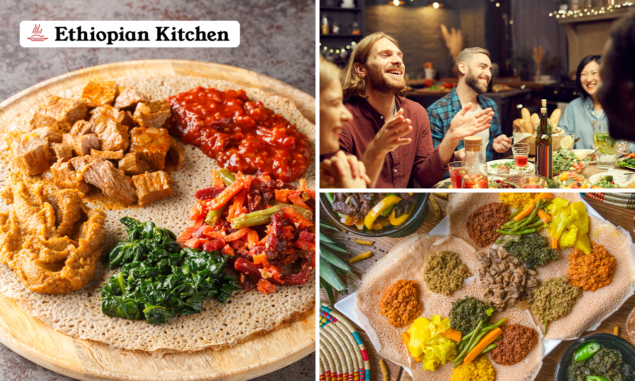 Ethiopian Kitchen, Ethiopisch 2-gangendiner à la carte bij Ethiopian ...