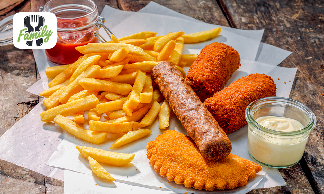 Family Breda, Voor afhaal: friet + snack, saus en drankje naar keuze ...