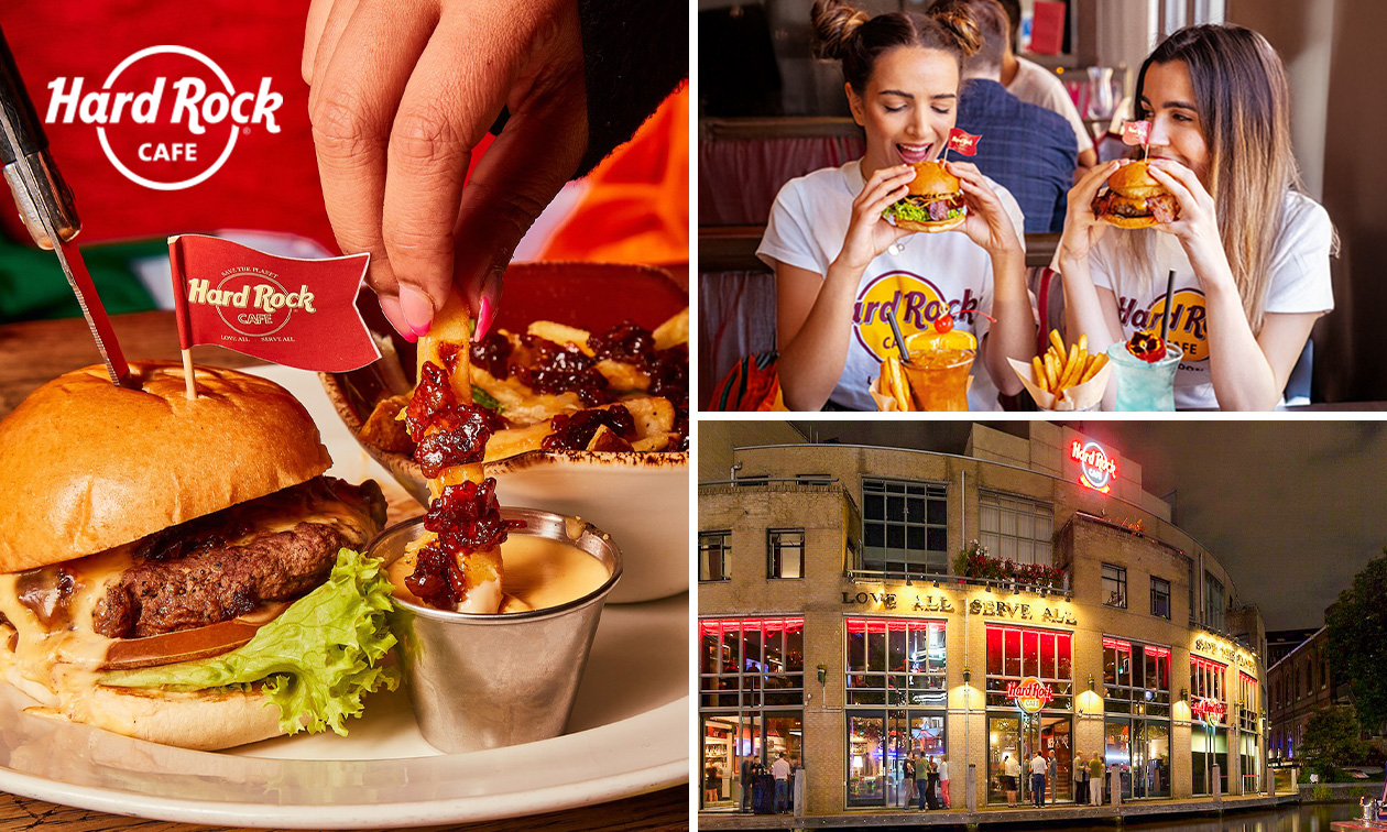 Hard Rock Cafe Amsterdam, 2-gangendiner à la carte + drankje bij Hard Rock Cafe bespaar 30% in ...