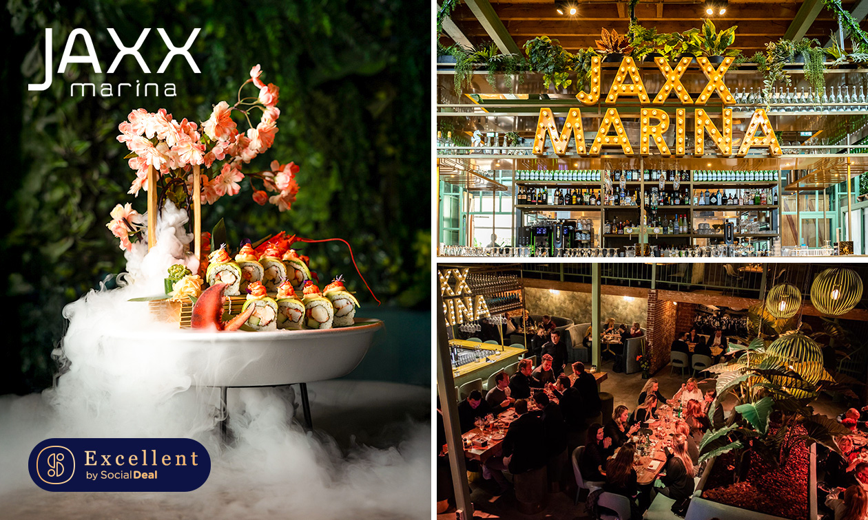 JAXX Marina, 3-gangen shared lunch bij JAXX Marina bespaar 45% in ...