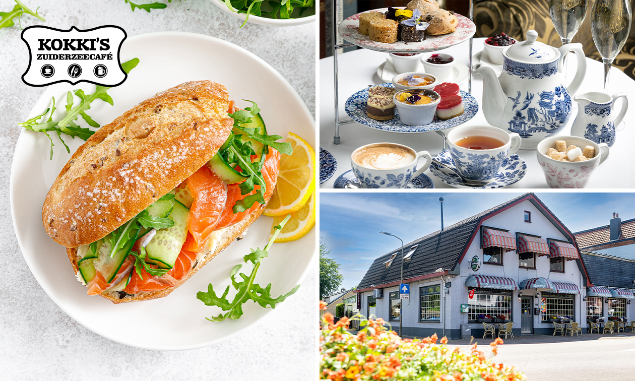 Kokki's Zuiderzeecafé, 2-gangenlunch of high tea bespaar 33% in Zwolle via Social Deal