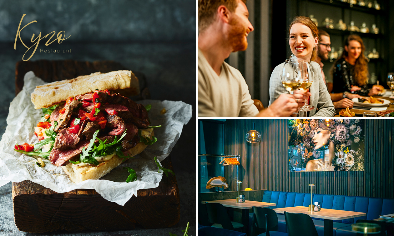 Kyzo, 2-gangen keuzelunch + verse jus d'orange bij Kyzo bespaar 49% in ...