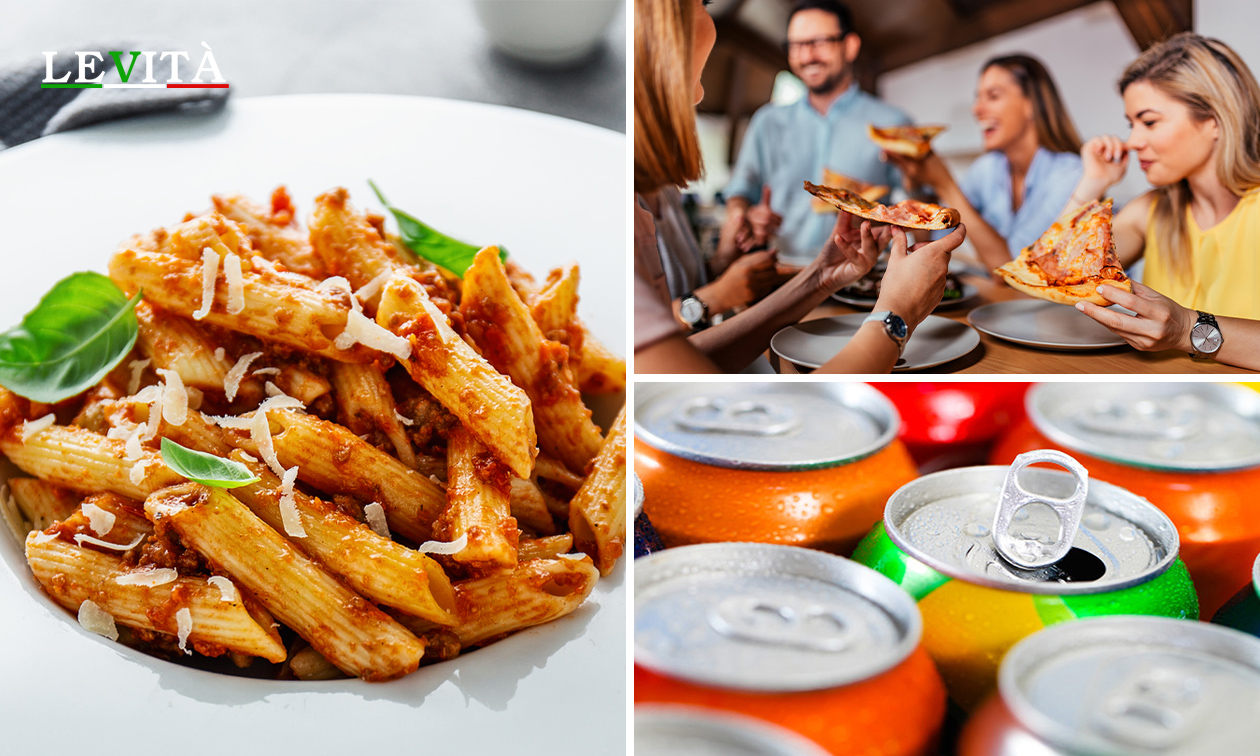 Levita, Pizza of pasta + frisdrank voor afhaal bespaar 34% in 's-Hertogenbosch via Social Deal