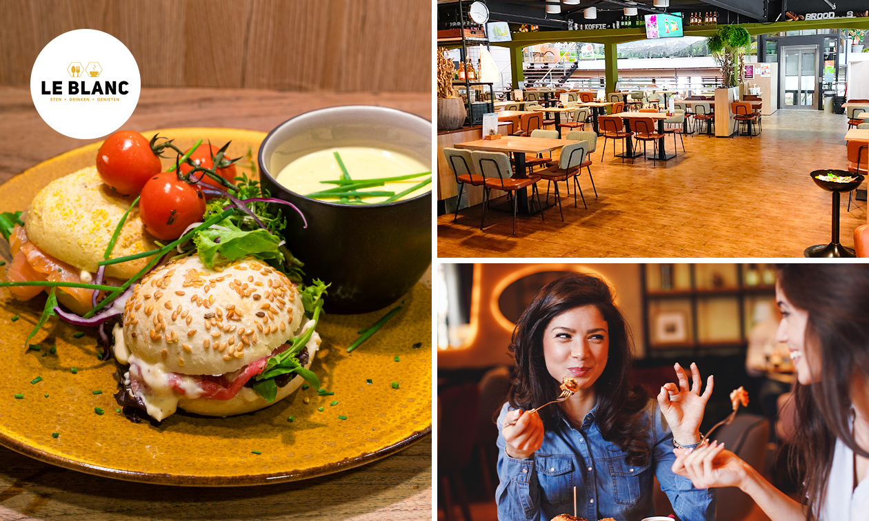 Lunch Café Le Blanc, 2- of 3-gangen lunchproeverij bespaar 40% in Oss-Uden-Veghel via Social Deal