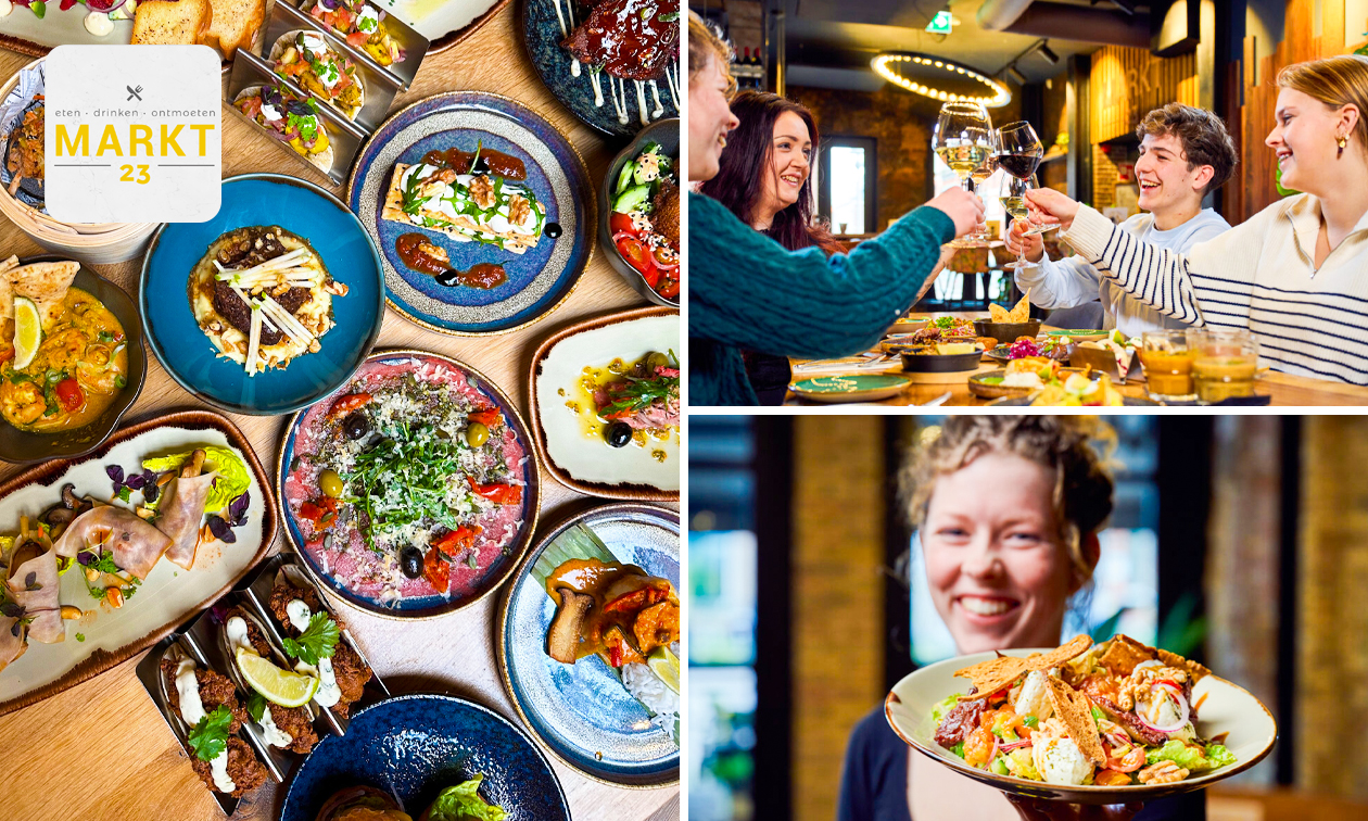 Markt23, 3-gangen keuzediner bespaar 44% in Friesland via Social Deal