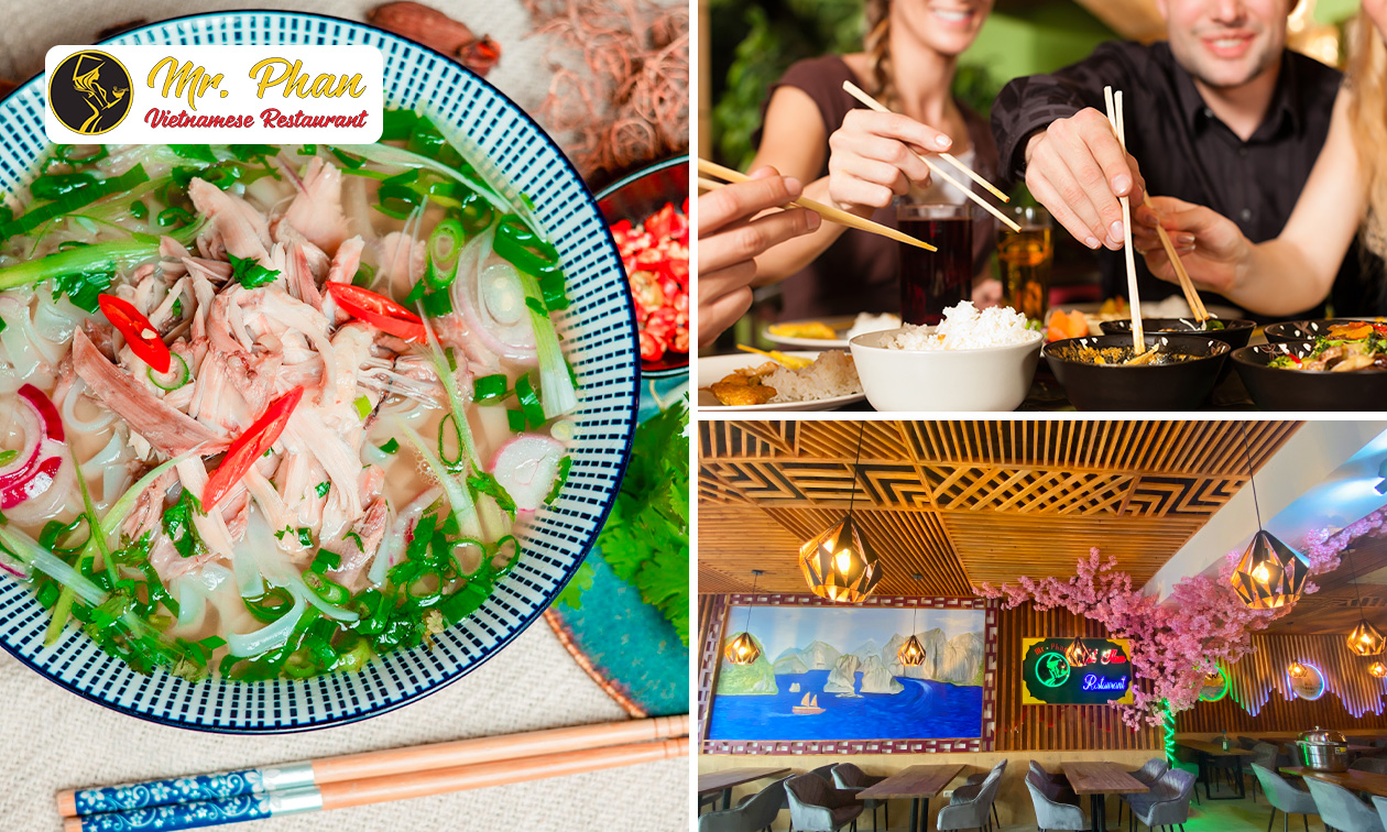 Mr. Phan Vietnamees Restaurant, Vietnamees 2-gangen keuzediner + drankje in Almere bespaar 39% ...