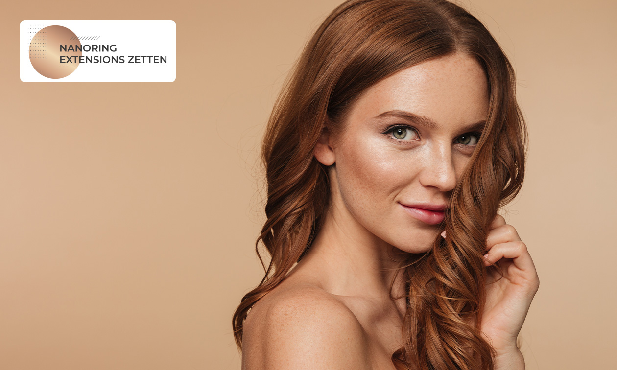 Nanoring Extensions Zetten, Haarextensions (40, 50 of 60 cm) bespaar 18 ...