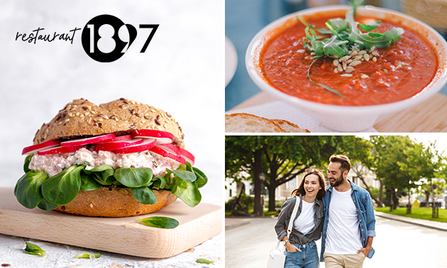 Restaurant 1897, Wandel- of fietsarrangement + koffie met gebak + lunch ...