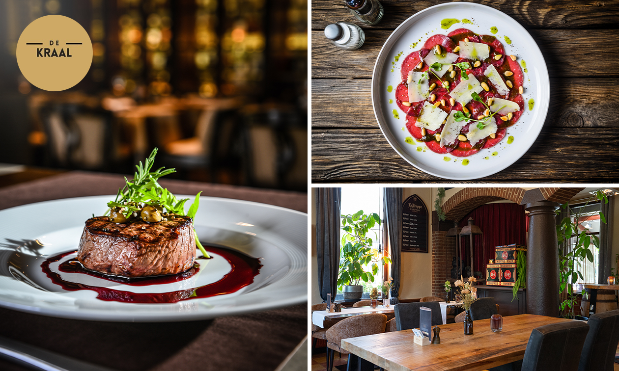 Restaurant de Kraal, 3-gangen keuzediner bij Restaurant de Kraal ...
