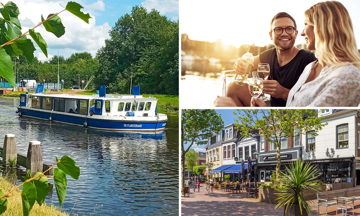 Rondvaartboot Assen, Historische rondvaarttocht Assen + drankje bespaar ...