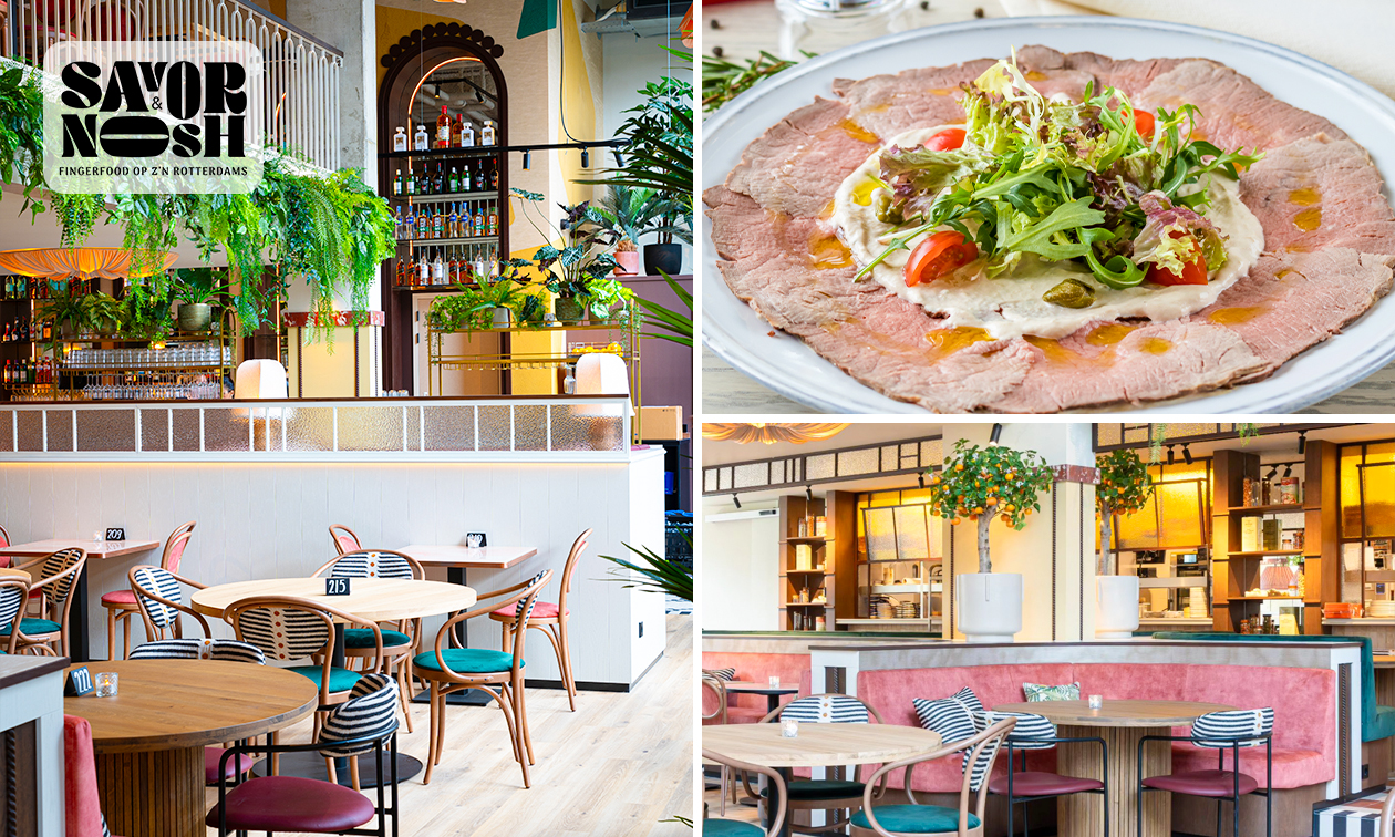 Savor&Nosh, 3-gangen shared dining bespaar 45% in Rotterdam via Social Deal