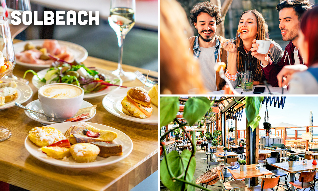 Solbeach, 2- of 3-gangen keuzediner aan zee bij Solbeach in ...