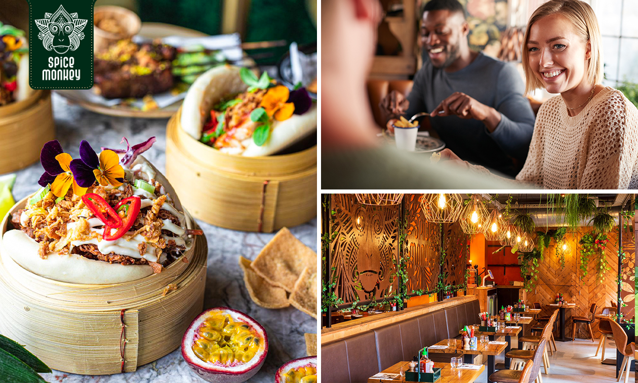 Spice Monkey, 3-gangen streetfood-proeverij + cocktail bespaar 40% in ...