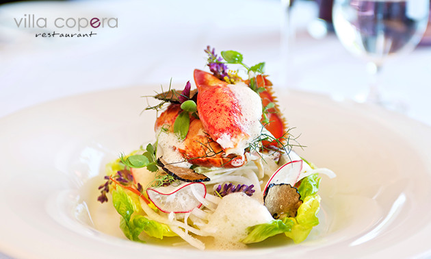 Villa Copera, Gastronomisch 4- of 8-gangendiner bij Villa Copera ...