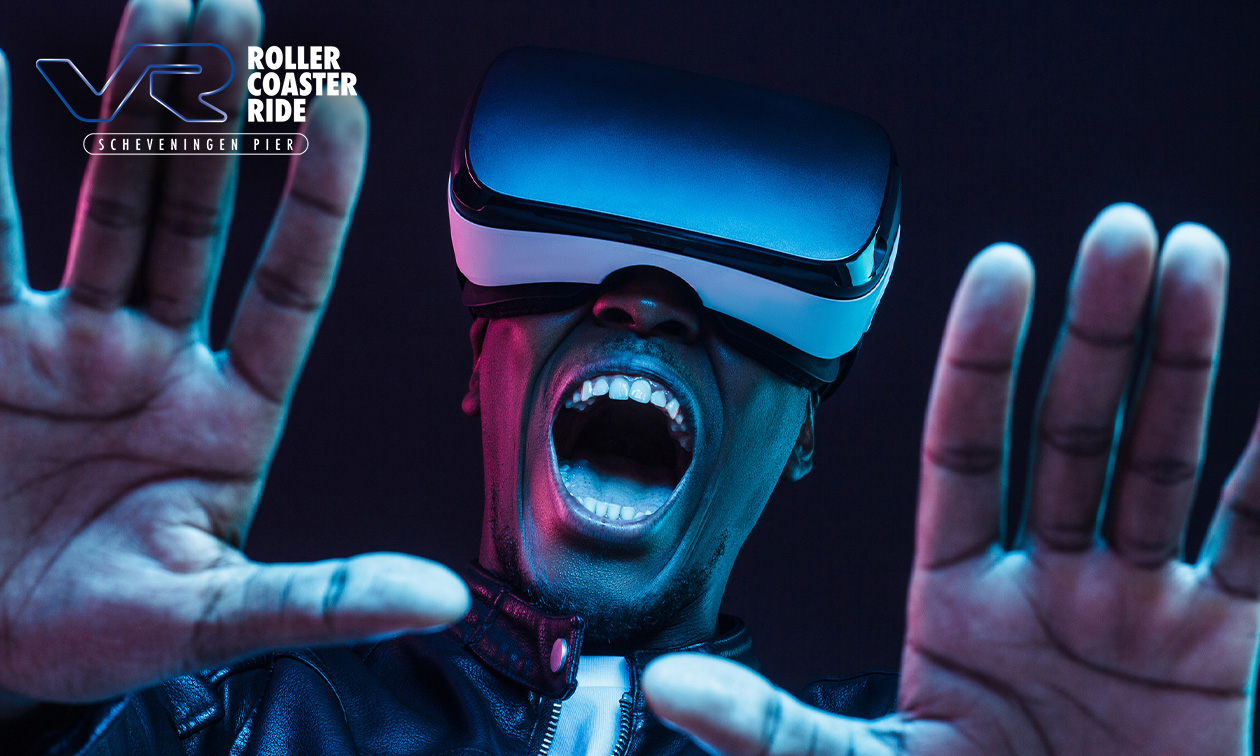 VR Roller Coaster Ride, VR roller coaster ride op de Pier of in de ...