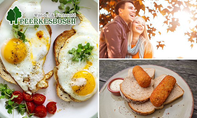 Spontaan uit eten bij Wandel- & Fietscafe Peerkesbosch, Wandelroute ...